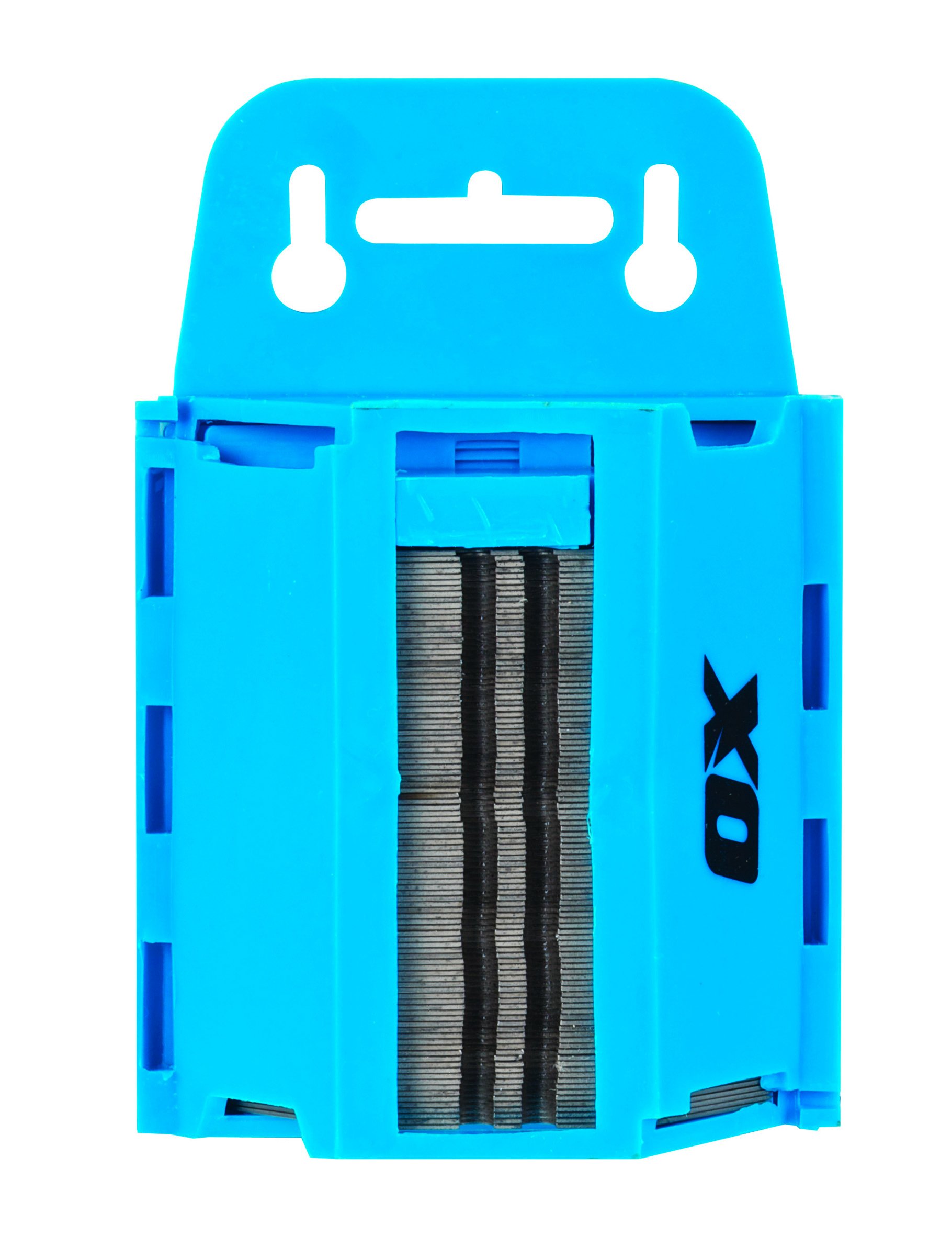 OX Pro 100 Pack Heavy Duty Hooked Knife Blades & Dispenser
