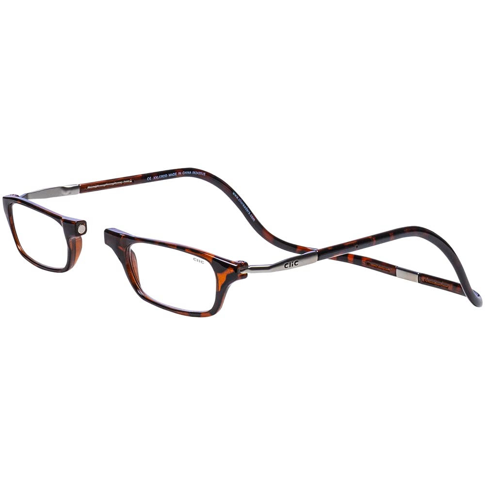 Clic XXL Magnetic Reading Glasses in Tortoise, +2.50