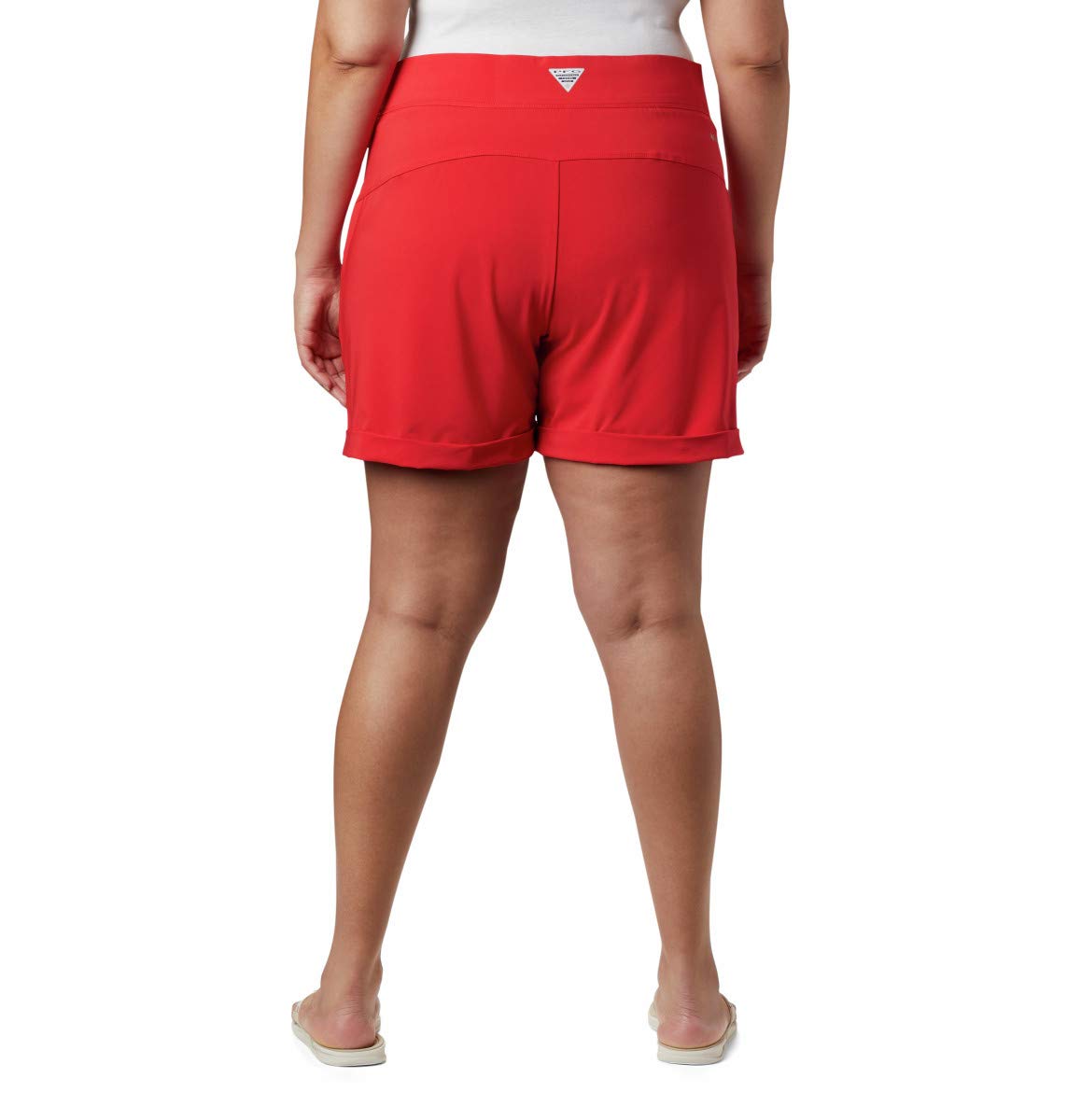 Columbia Women's Slack Water Woven Short, Red Lily, 3X x 8