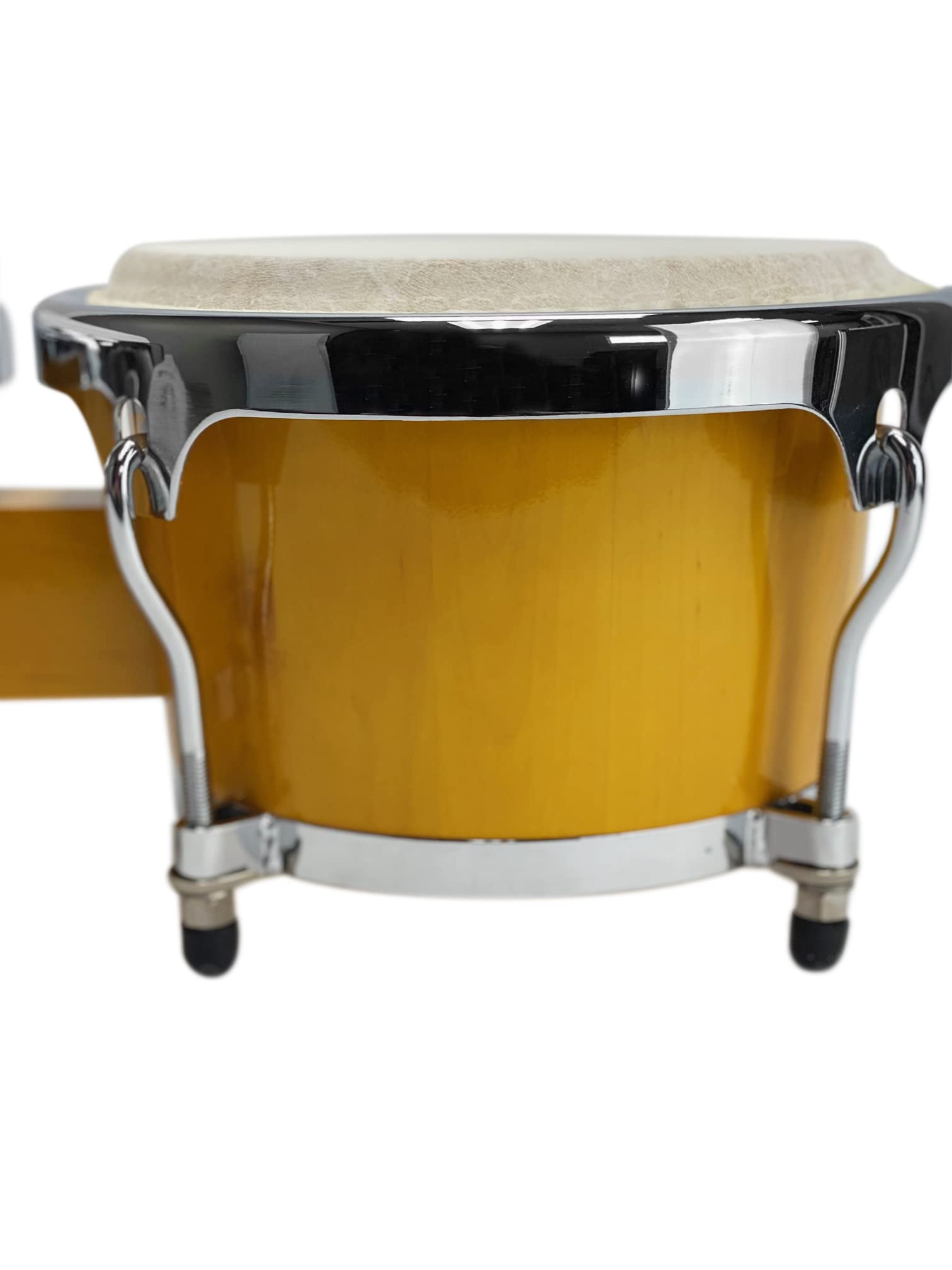 Zenison - BONGO DRUMS 8+9" SET, NATURAL WOOD Dual Bongos WORLD LATIN Percussion