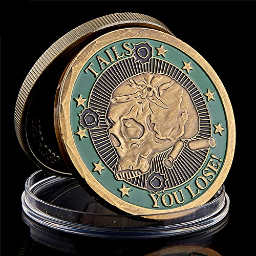Good Luck Heads Tails Challenge Coin,Heads We Win Tails You Lose