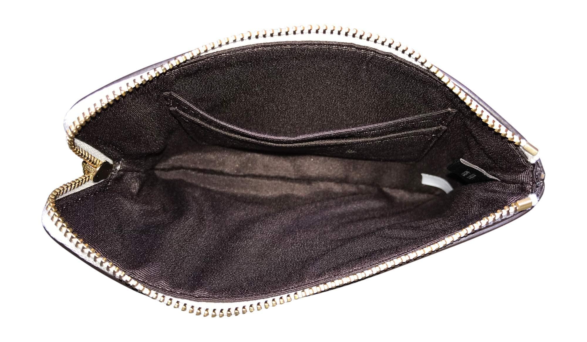 Coach Crossgrain Leather Corner Zip Wristlet