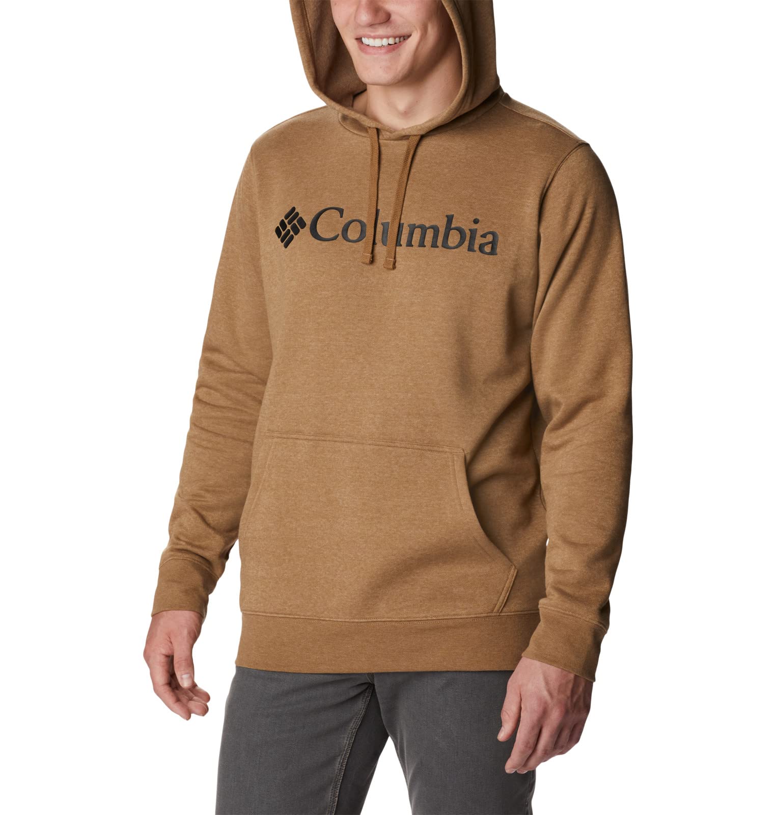 Columbia Men's Trek Hoodie, Delta Heather/CSC Branded Logo, Medium