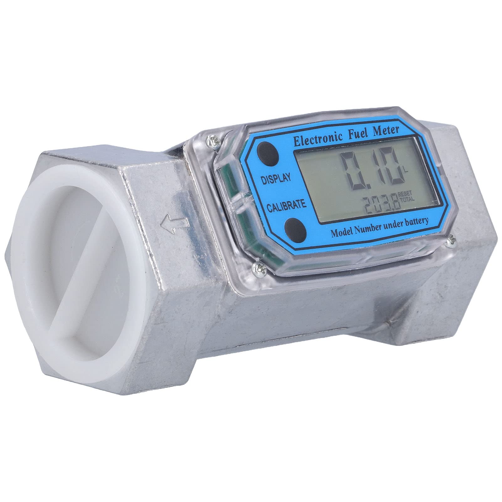 Industrial 2In Valve Digital End,Turbine Meter Electronic Digital Fuel Liquid Water Gas Oil Flowmeter 2In 2.3Vā3.3V Llwā50