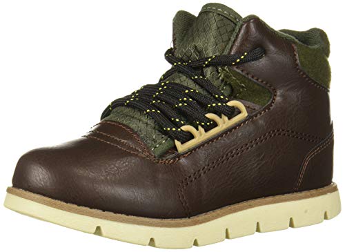 OshKosh B'Gosh Boys' Alder Ankle Boot, brown, 4 M US Toddler