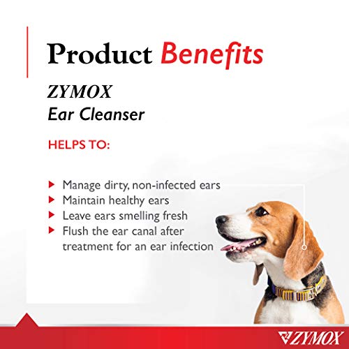 Zymox Ear Cleanser Solution for Dogs and Cats, 4oz