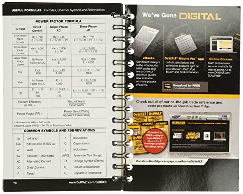 DEWALT Electrical Code Reference: Based on the 2017 NEC
