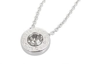 COACH SILVER OPEN CIRCLE STRAND NECKLACE F54514