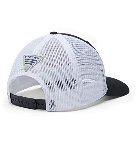 Columbia Men's PFG Mesh Snap Back Ball Cap, Black, Canada Flag, One Size