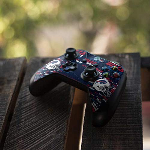 Skinit Decal Gaming Skin Compatible with Xbox One S Controller - Officially Licensed NFL Buffalo Bills - Blast Alternate Design