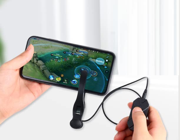 Maki Auto Screen Clicker M5, Automatic Phone Screen Tapper, Clip-on Clicker Stepless Speed Control Simulated Finger Clicking for Gaming, Live Broadcasts etc (USB Power Without Battery)