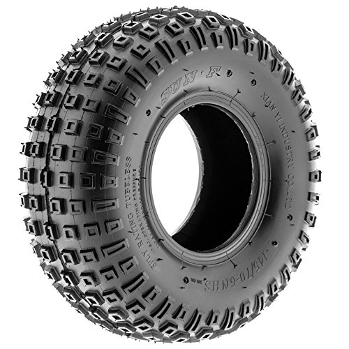 Set of 4 SunF A011 XC Sport ATV & Go Karts Knobby Tires 145/70-6 (14x6-6), 6 PR, Tubeless