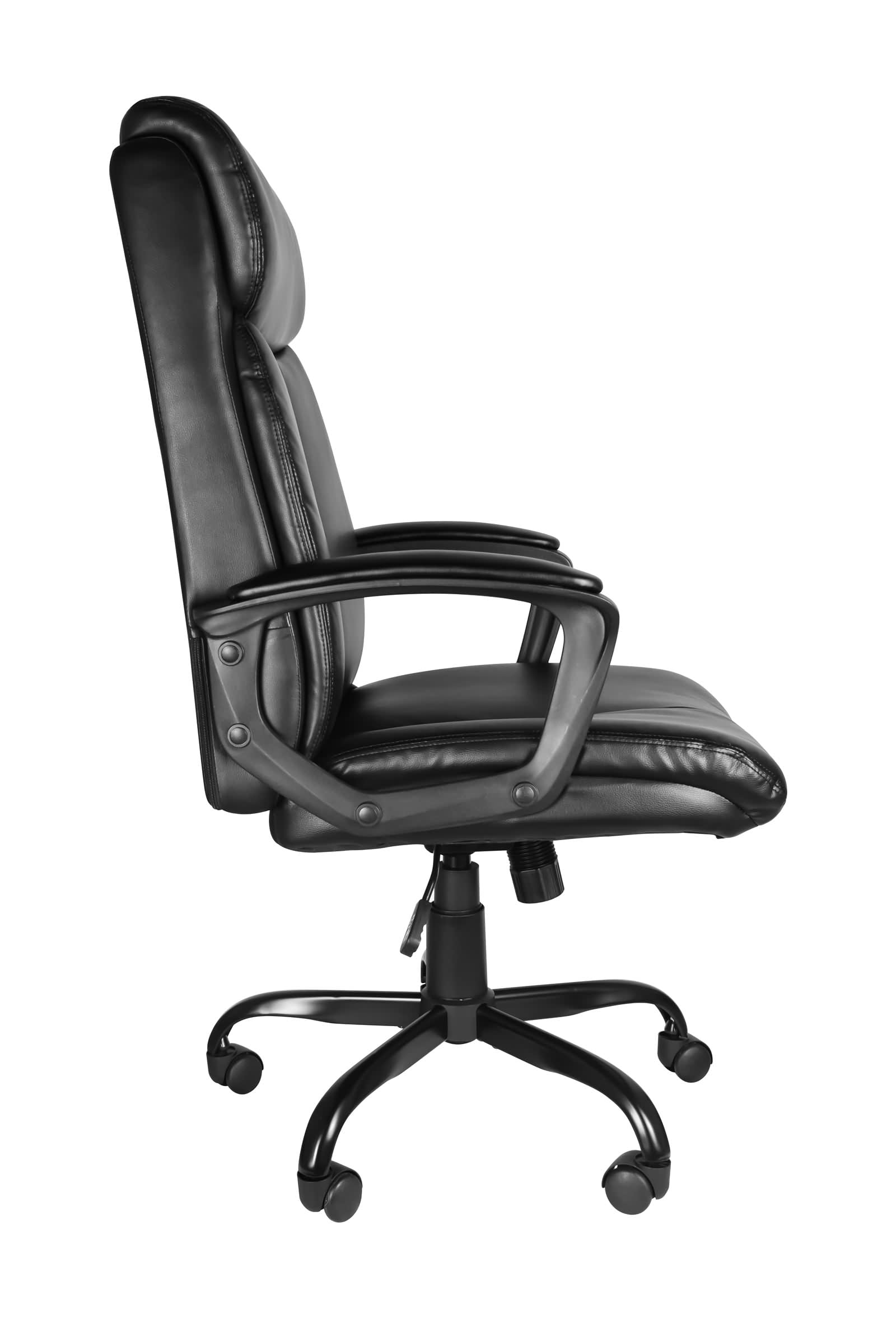Daesar Office Desk Chair Pu Leather, Adjustable Height/Tilt, 360 Degree Swivel, 300Lbs, Black