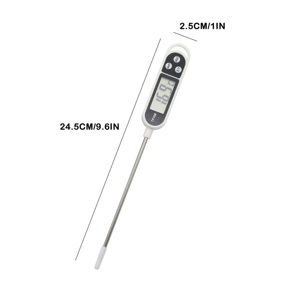 Digital Meat Thermometer for Cooking,Digital Instant Read Food Thermometer with Long Probe for Grilling Smoker BBQ Kitchen Cooking Candy Thermometer