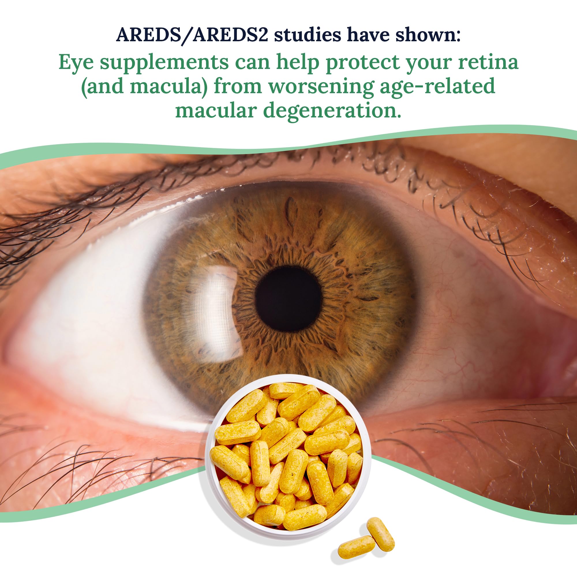 CorneaCare Eye Vitamins and Minerals - Multivitamin | Eye Vitamins for Vision | Eye Health Vitamins | Dry Eye Supplements | Eye Health Supplements | Vision Vitamins for Eyes | 60 Tablets