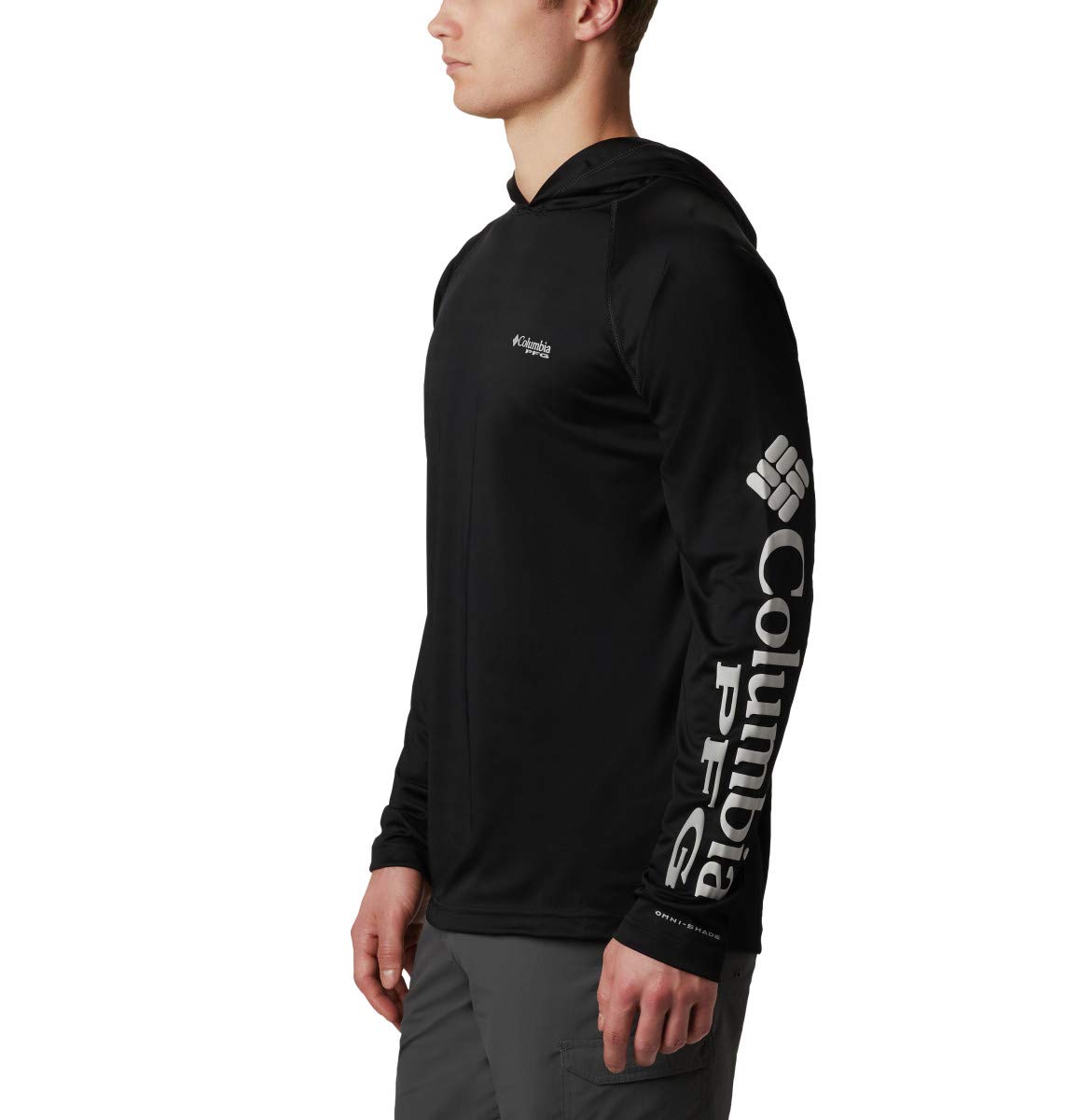 Columbia Men's Terminal Tackle Hoodie, Dolphin/White Logo, XX-Large