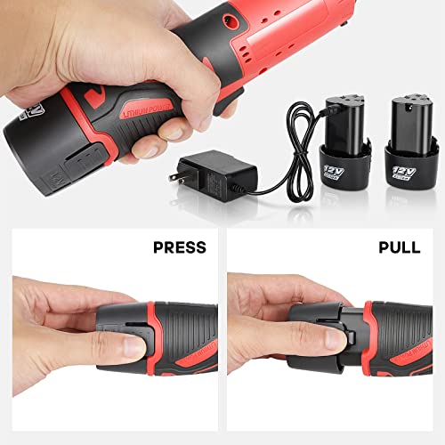 GYZJ ππ¨π«ππ₯ππ¬π¬ πππππ‘ππ ππ«ππ§ππ‘ π/π" Electric Wrenches Set ππ π.π¦ 400RPM Power πππ 1300mAh, 2 Sockets (πππ¦π¦ πππ¦π¦) And Charger Trigger Angle Tool (6 Sets)