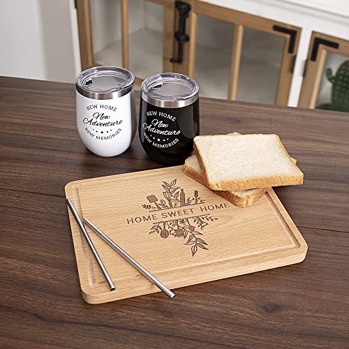 UNNESALT Housewarming Gifts for New Home - Gift Box Newlywed Couple, Clients, Friends Unique House Warming, Wedding, Realtor Closing White, 11 Piece Set