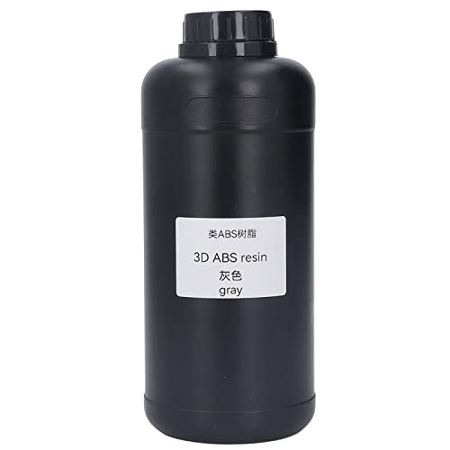 Print Resin, High Toughness Quick Curing 3D Printer Resin 365-405nm Better Effects Good Strength for DIY(Grey)