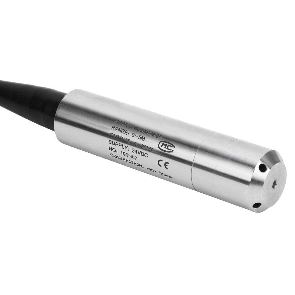 DC24V 4-20mA Throw-in Type Liquid Level Sensor for Detecting 0-5 Meters Range 8 Meters Cable (8 Meters Cable)