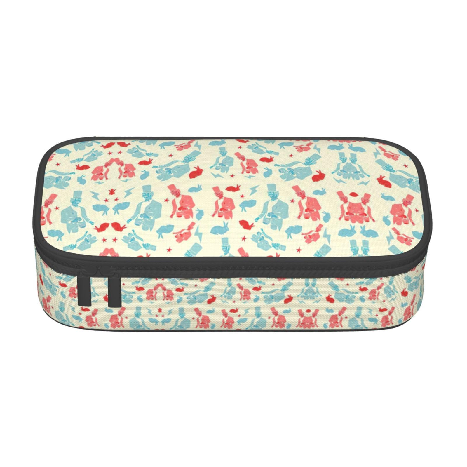 nanger Magician Rabbit Print Pencil Case Bag Big Capacity Pen Pouch, Aesthetic Stationery Organizer With Zipper
