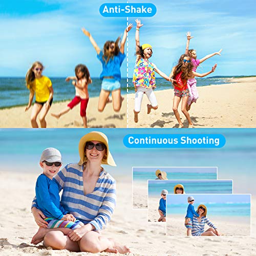 Digital Camera 2.7K 44MP Camera, VAFOTON 2.8" LCD Rechargeable Mini Compact Pocket Camera with 16X Zoom for Adult Seniors Students Kids Beginner