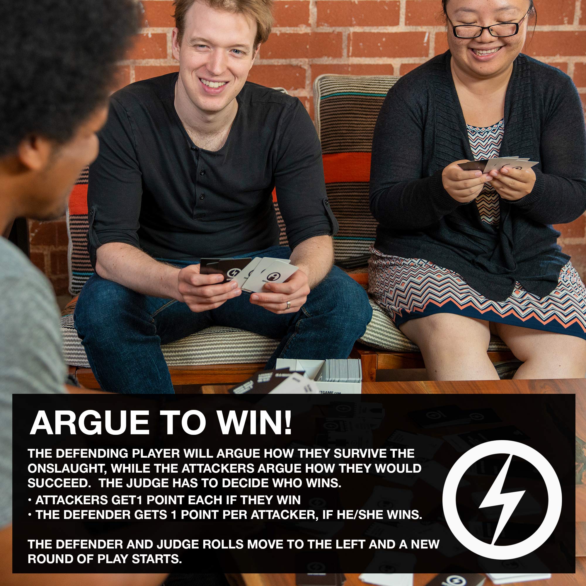 Skybound Superfight Fortress Mode Expansion Deck : 100 Cards for The Game of Absurd Arguments | for Kids, Teens, and Adults, 3 or More Players | Ages 8 and Up
