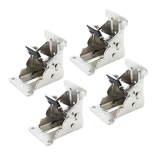 Holibanna 4pcs Shelf Bracket Right Angle Bracket l Brackets for Shelves Folding Legs for Table Folding Bracket Shelf Supports Furniture Leg Folding Hinge Folding Chair Folding Table