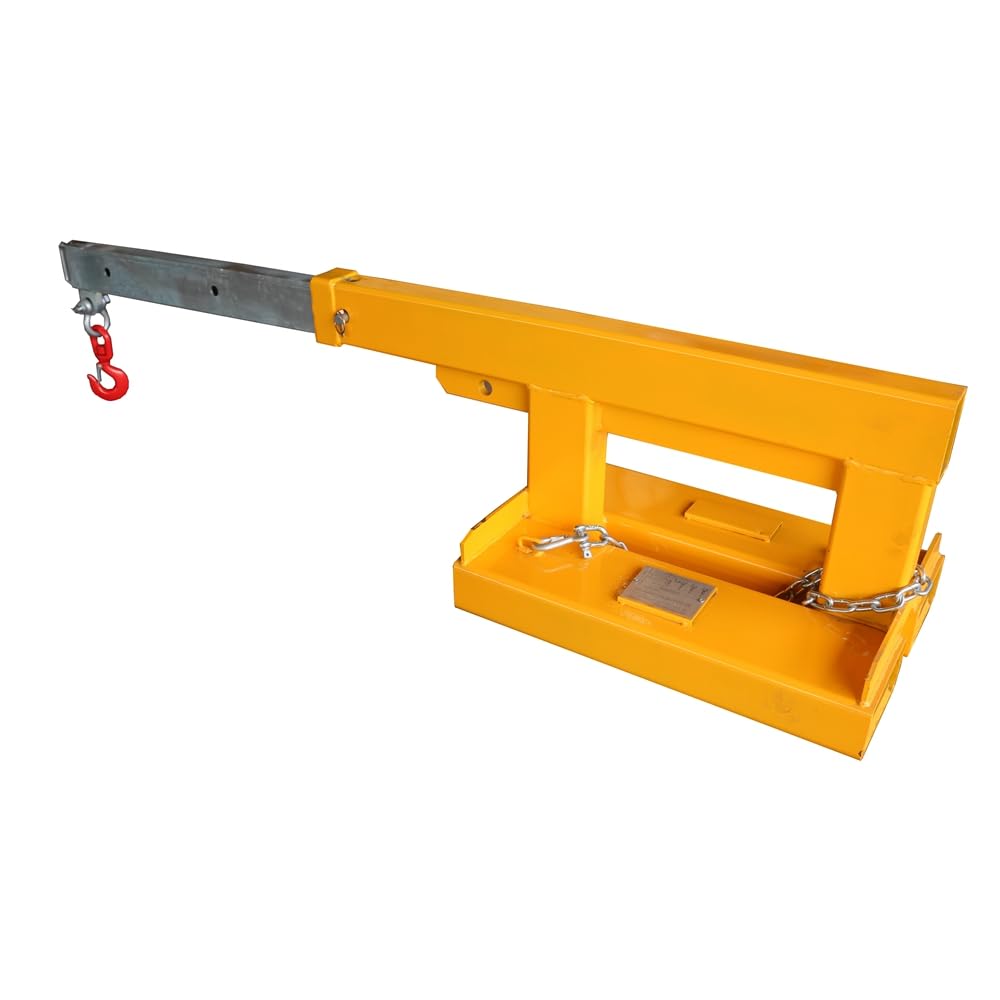 Landy Attachments Forklift Long Mobile Crane Lifting Hoist Jib Boom 9900lb Capacity