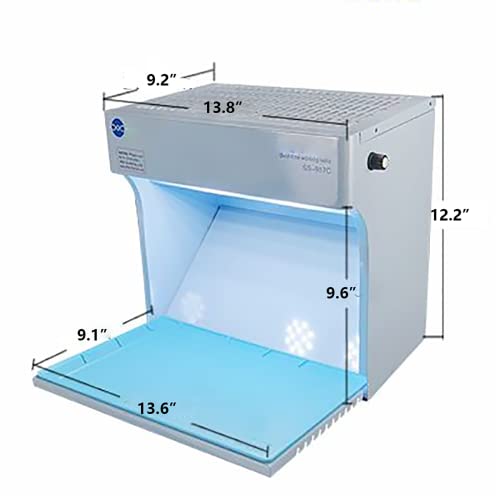 RUTILY Vertical Laminar Flow Hood Air Flow Clean Bench Vertical Laminar Flow Dust-Free Three-Layer Filter Operation Bench and Vertical Laminar Dust Free Room Worktable for Phone LCD Repair