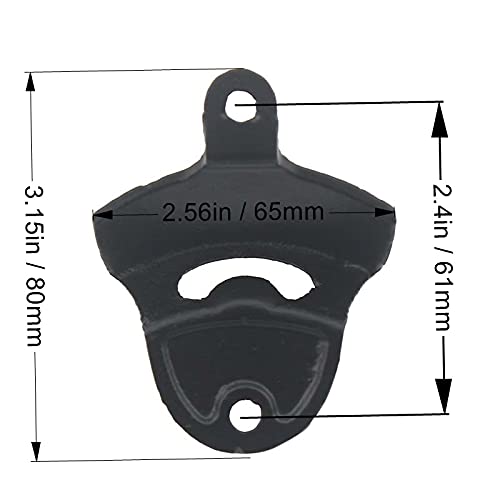 HAIICEN Aged Copper Wall Mount Beer Bottle Opener Cast Iron Beer Cap Opener Open Here for Patio Party Gifts (Pack of 3)