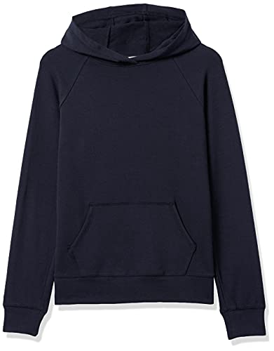 Daily Ritual Women's Terry Cotton and Modal Relaxed-Fit Long-Sleeve Hooded Sweatshirt, Navy, X-Large