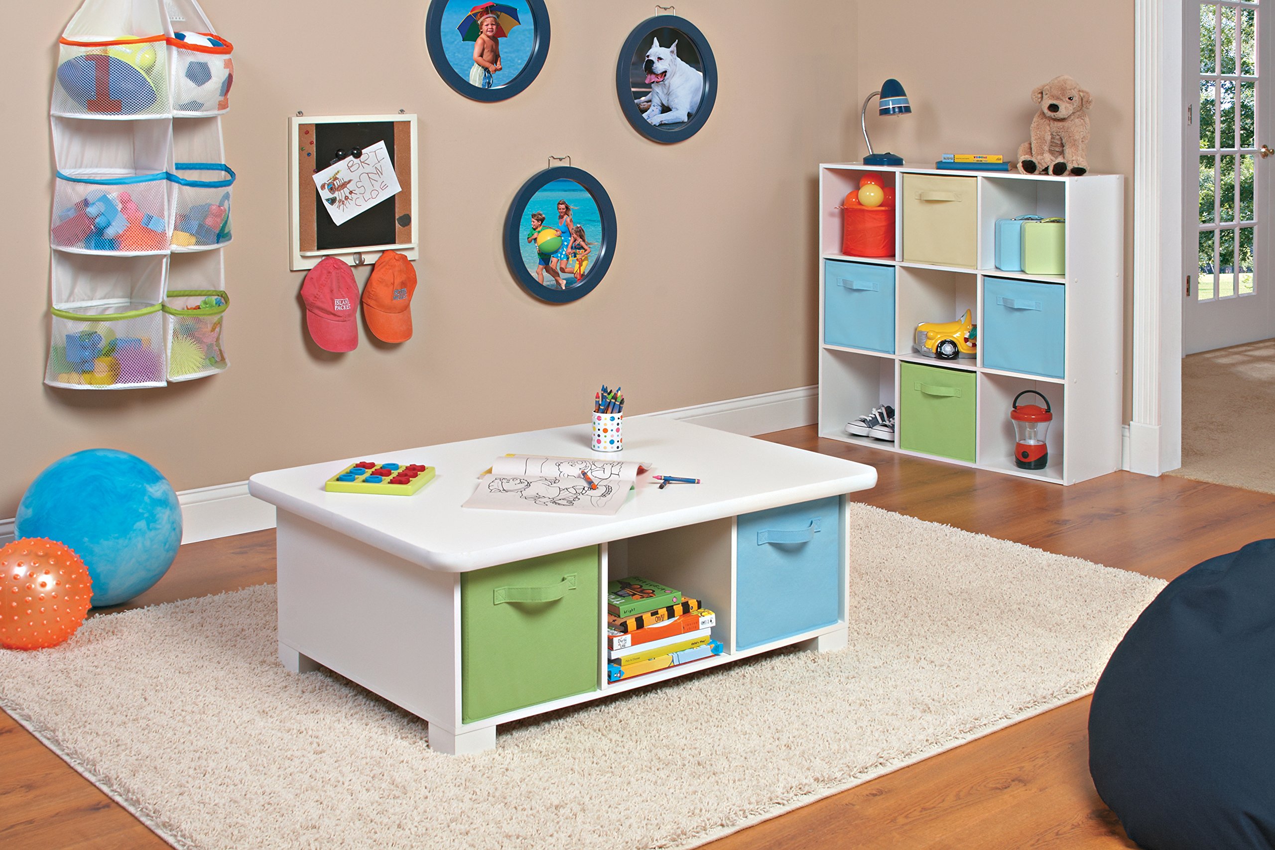ClosetMaid 1599 6-Cube Activity Storage Table, White