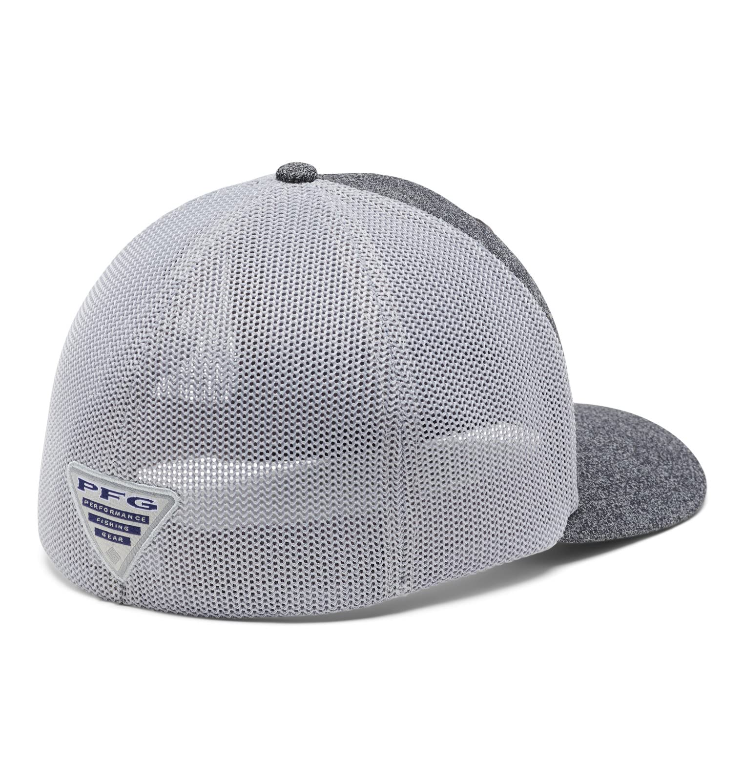 Columbia Unisex PFG Logo Mesh Ball Cap - Mid, Grill Heather/Cool Grey, Large/X-Large