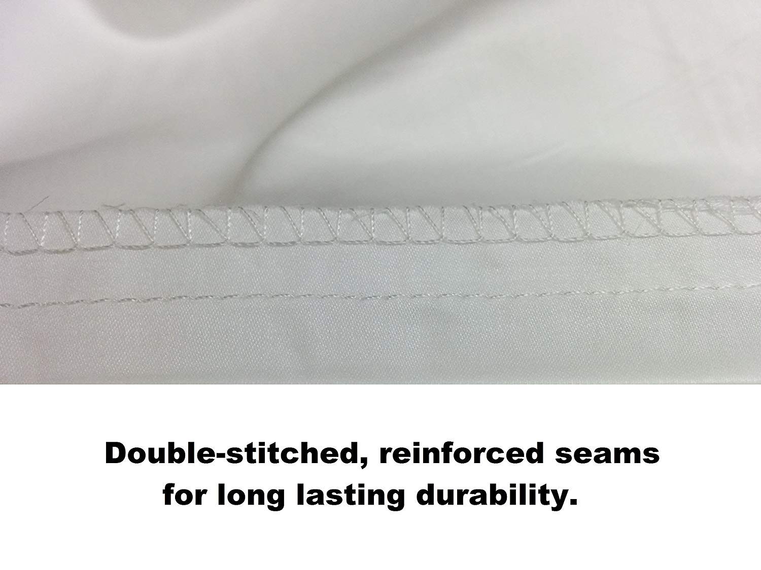 Comfort Crazy Body Pillow Case, 100% Cotton, 400 Thread Count Cover for 20x54 Body Pillow, White