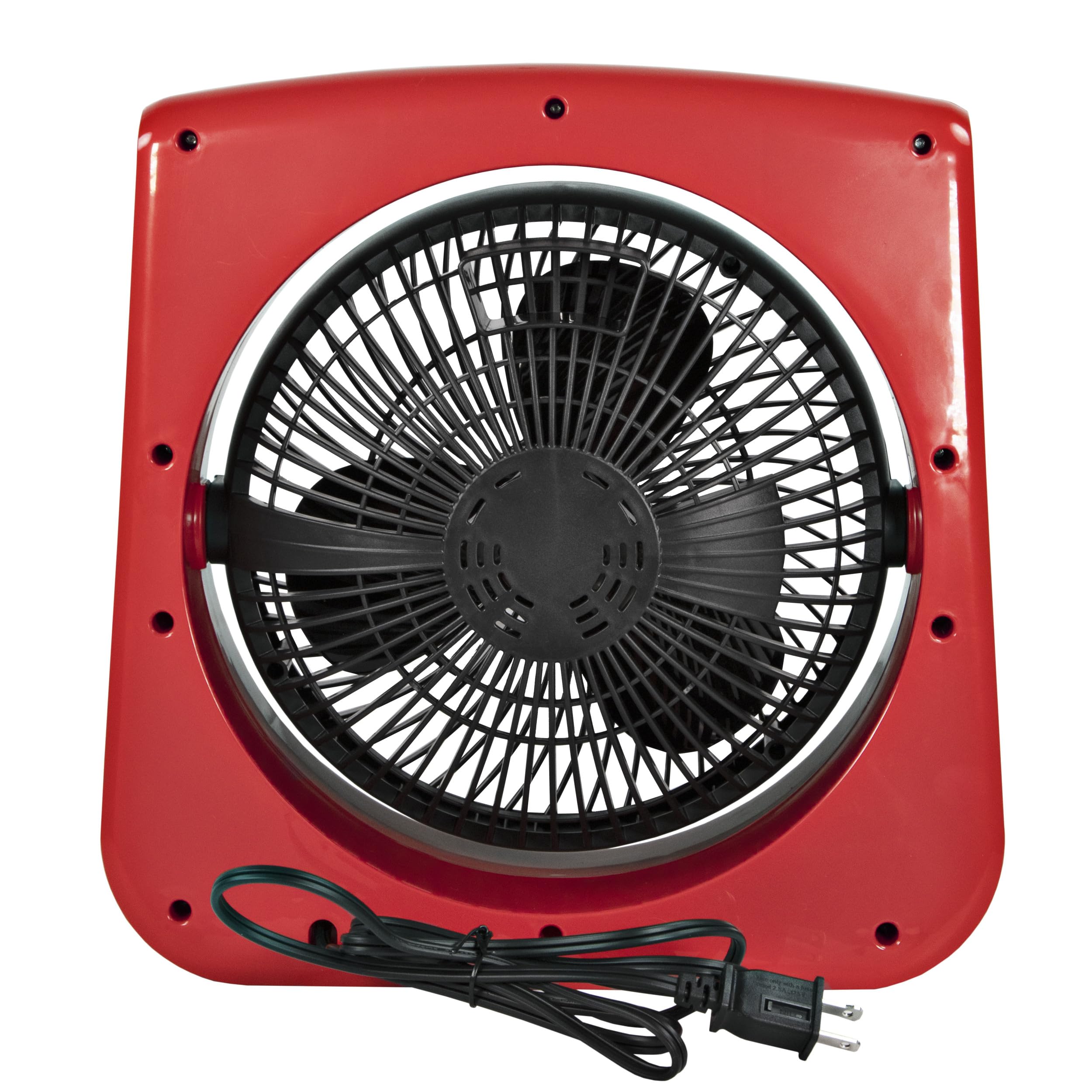 Comfort Zone 10" 3-Speed Turbo Table/Desk Fan with 180-Degree Adjustable Head, Adjustable Tilt, Ideal for Home, Bedroom & Office, CZ111RD