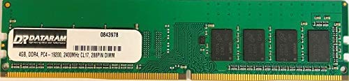 Dataram 4GB DDR4 PC4-19200, 2400MHZ, 288 PIN DIMM, 1.2V, CL 17 Desktop RAM Memory Module