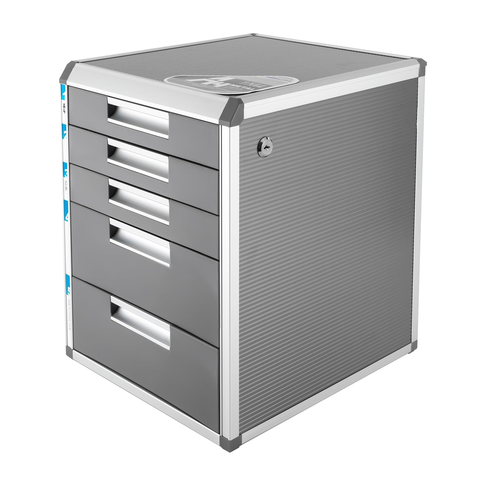 DDBESSIC File Cabinet, 5 Drawer Lateral Filing Cabinet with Lock Desk Cabinet Storage Home Office Lockable Desk Storage Organizer with Drawers