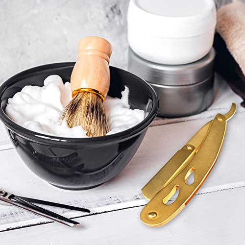 Professional Straight Edge Razor for Men with 100-Pack Replaceable Derby Blades Barber Single Blade Shaving Razor -navajas para barbero