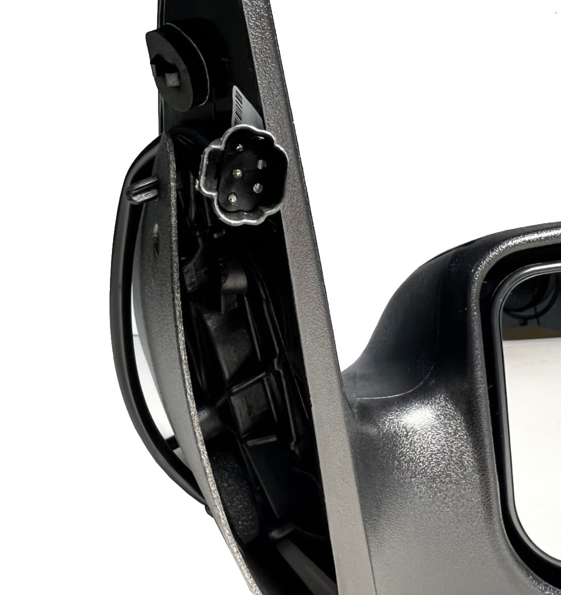 Dependable Direct Left Driver Side Textured Power Operated Non-Heated Non-Folding Door Mirror for USA Built Ford Focus (2000 2001 2002 2003 2004 2005 2006 2007) - Parts Link #: FO1320180