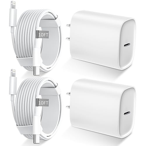iPhone 14 13 12 11 Fast Charger [MFi Certified],10FT Long Fast Charging Lightning Cable with 20W USB C Charger Block for iPhone 14/14 Pro Max/13/13 Pro Max/12/12 Pro Max/11/11Pro/XS/Max/XR/X,iPad