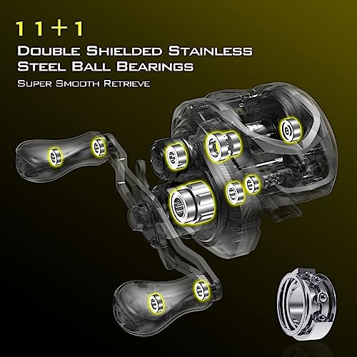 KastKing Skeet Reese Icon Baitcasting Reel,7oz Aluminum Frame Fishing Reel, 7.2:1 Gear Ratio, Right Handed