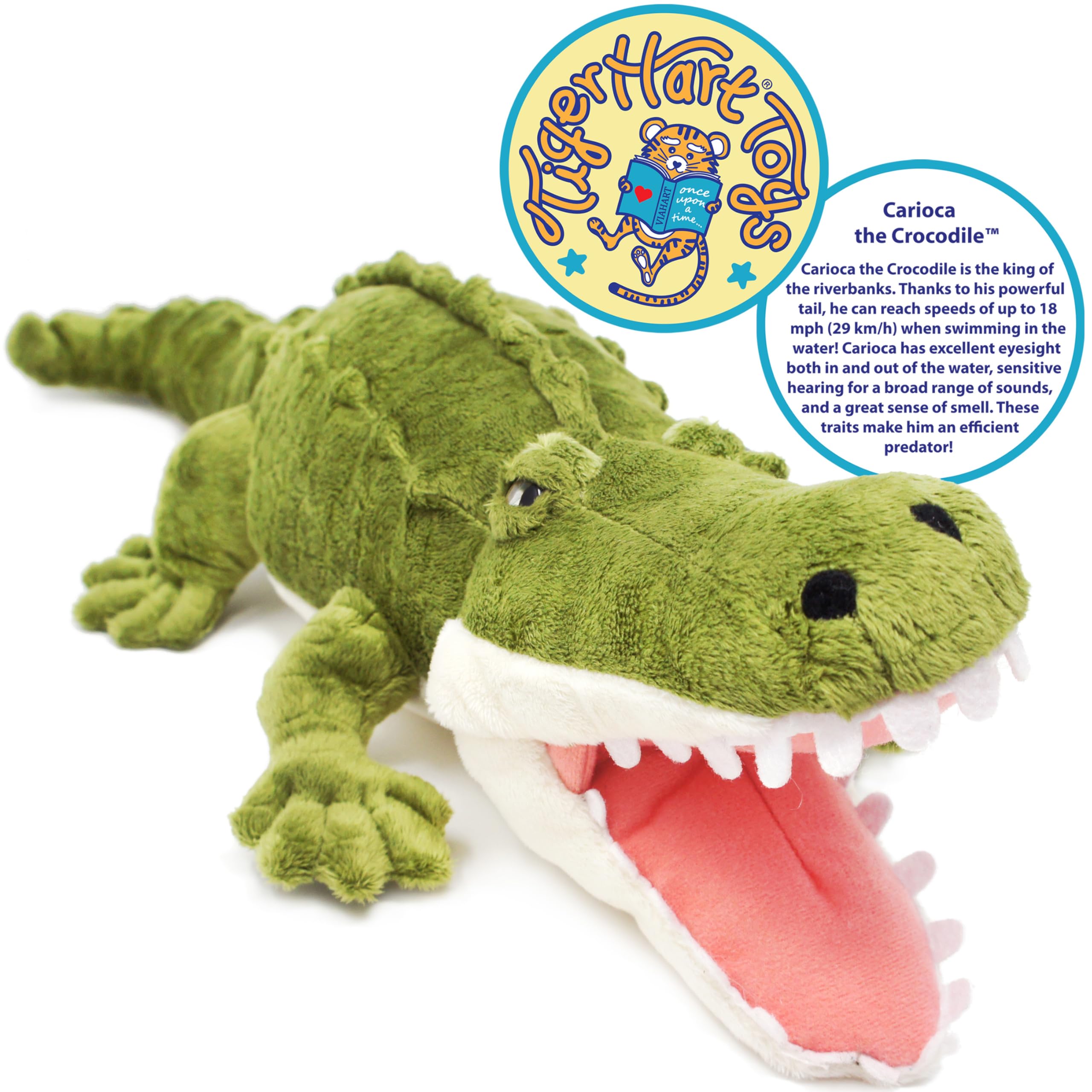 TigerHart Carioca The Crocodile - 19 Inch Large Alligator Stuffed Animal Plush