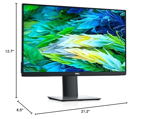 Dell P2421D 24 Inch 1440p QHD, IPS Thin Bezel Monitor, HDMI, DisplayPort, VESA Certified, Black