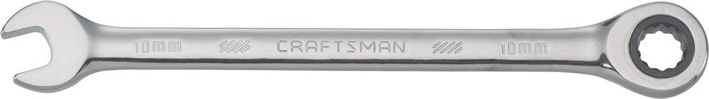 Craftsman Ratcheting Wrench, Metric, 10mm, 72-Tooth, 12-Point (CMMT42569)
