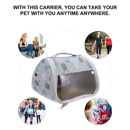 iplusmile 2pcsbag Pig Glider for Strap Pet Bag Outgoing Travel Portable Gray Gerbil Outdoor Sugar Hedgehog Hamster Bags Adjustable Guinea Carrier Breathable Animals Animal Rat with Back S