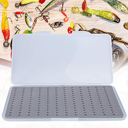Fishing Tackle Box, ABS Lightweight Fly Fishing Storage Tackle Box Fish Hook Lure Case with Foam Accessory