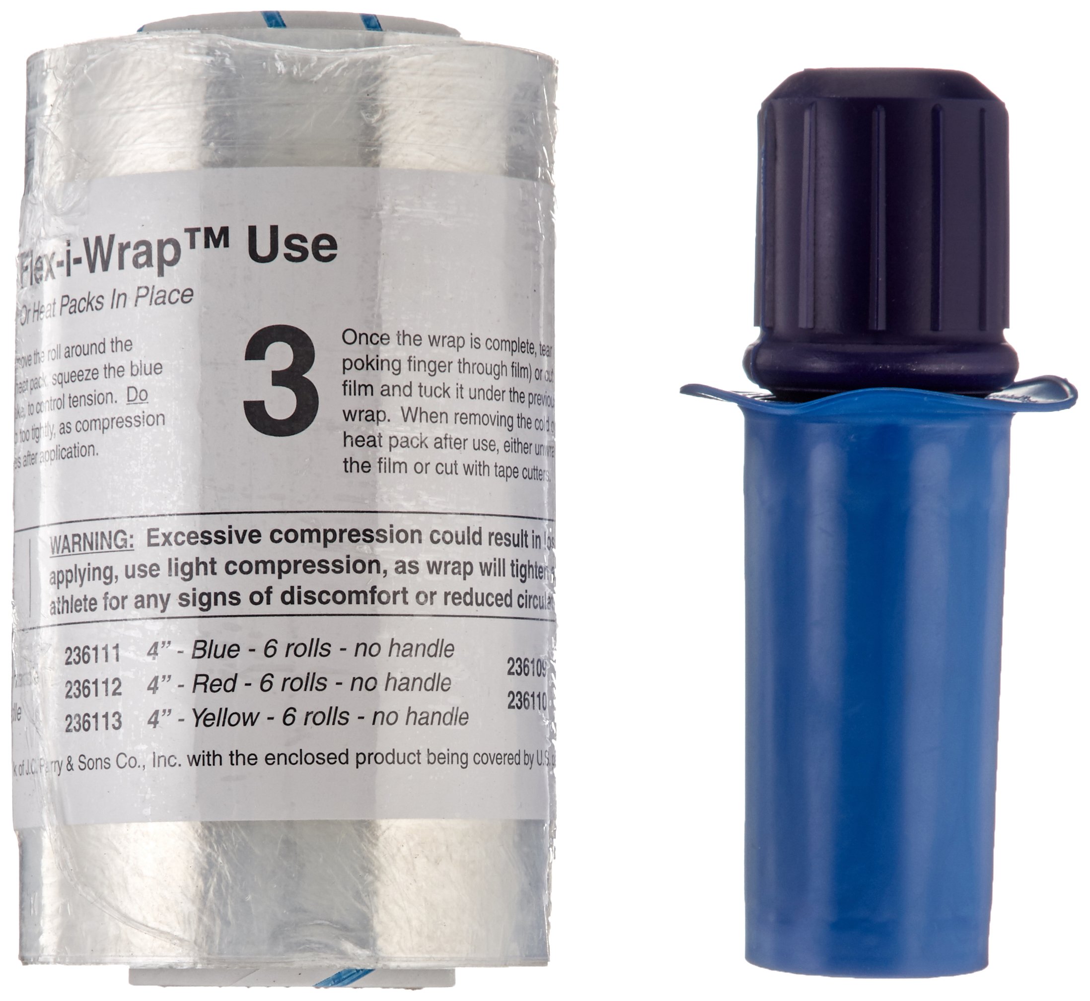 Cramer Flex-I-Wrap Plastic Wrap & Accessories, Clear Wrap for Wrapping Injuries & Ice Bags, Handle & Wraps for Athletic Trainers for Holding Ice Bags Onto Injury, Athletic Training Room Supplies