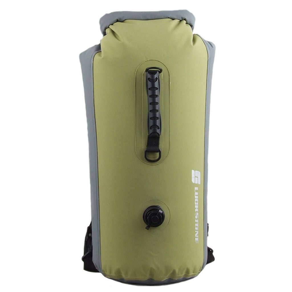 CLGTY Waterproof Dry Bag Backpack 23L 35L 60L, Portable Dry Storage Bag For Water Sports - Fishing, Boating, Kayaking,Camping, Surfing, Rafting Gifts For Men And Women-green-60L