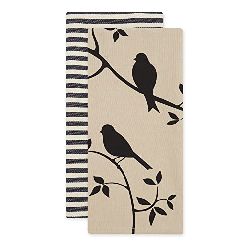 DII Decorative Oversized Festive Dishtowels, 18x28, Bushel & Peck, 2 Piece